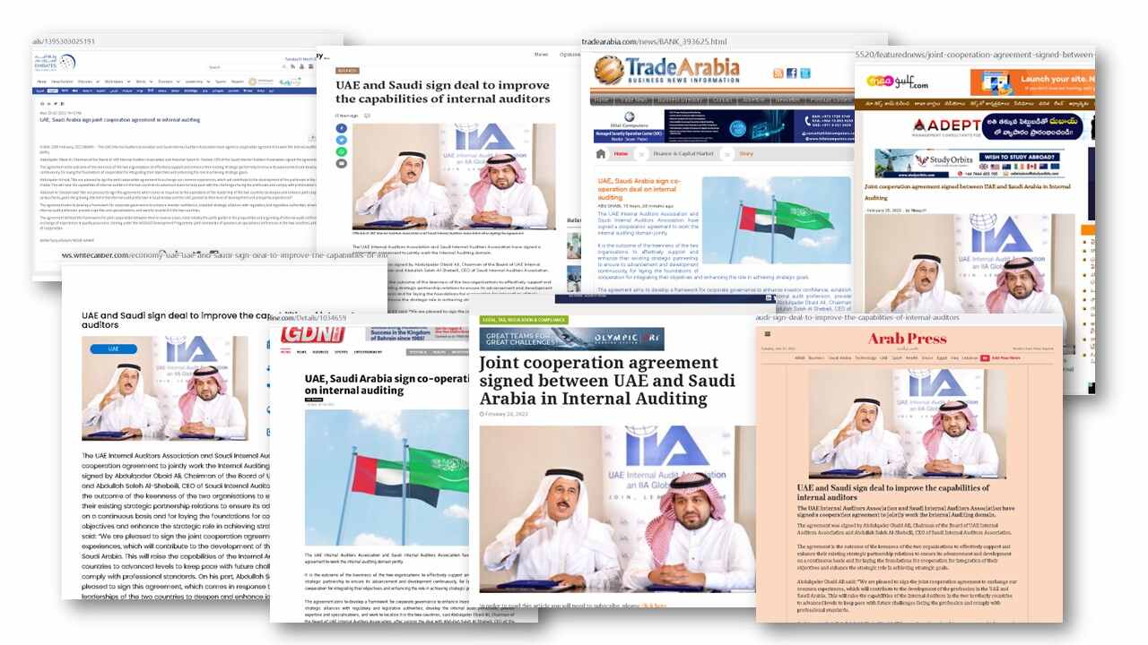 UAE Internal Auditors Association (UAE IAA) - Nadd AlShiba PR & Event ...